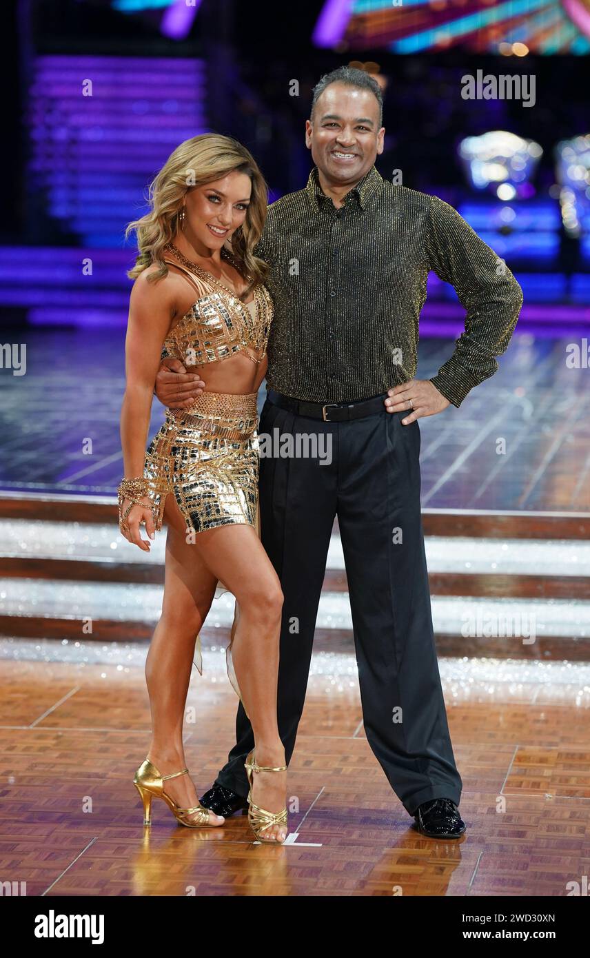 Krishnan Guru-Murthy and Jowita Przystal during a photocall for the ...