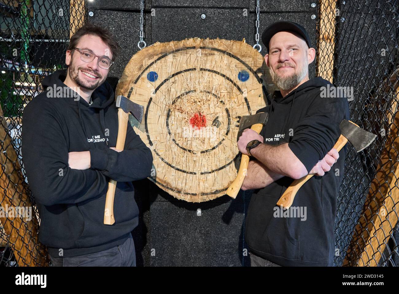 Hamburg, Germany. 18th Jan, 2024. Romain Félix (l), founder from ...