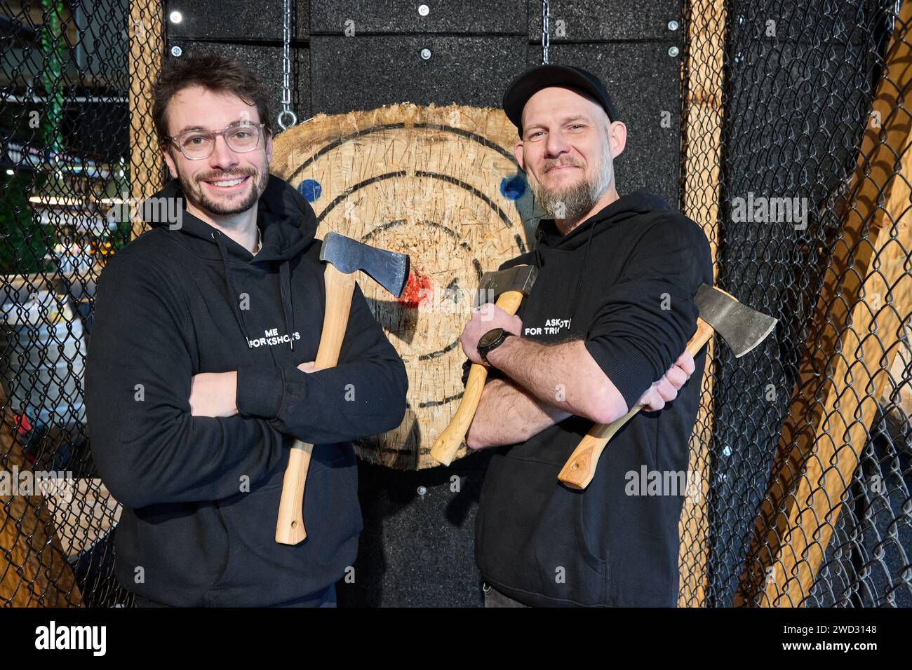Hamburg, Germany. 18th Jan, 2024. Romain Félix (l), founder from ...