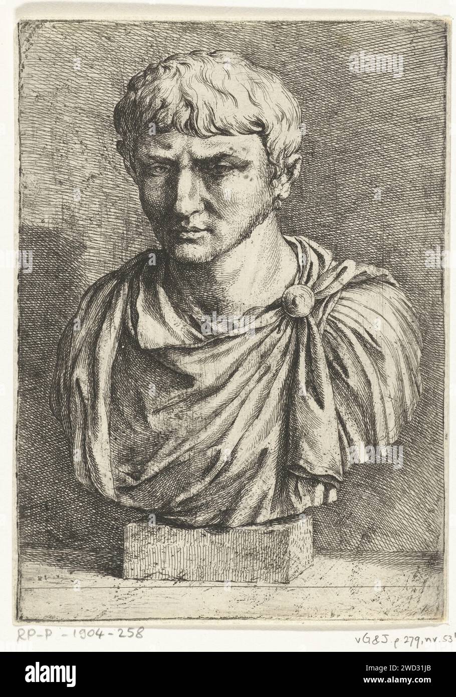 Portrait bust of Pompey or Augustus, Jan De Bisschop, After Anonymous ...