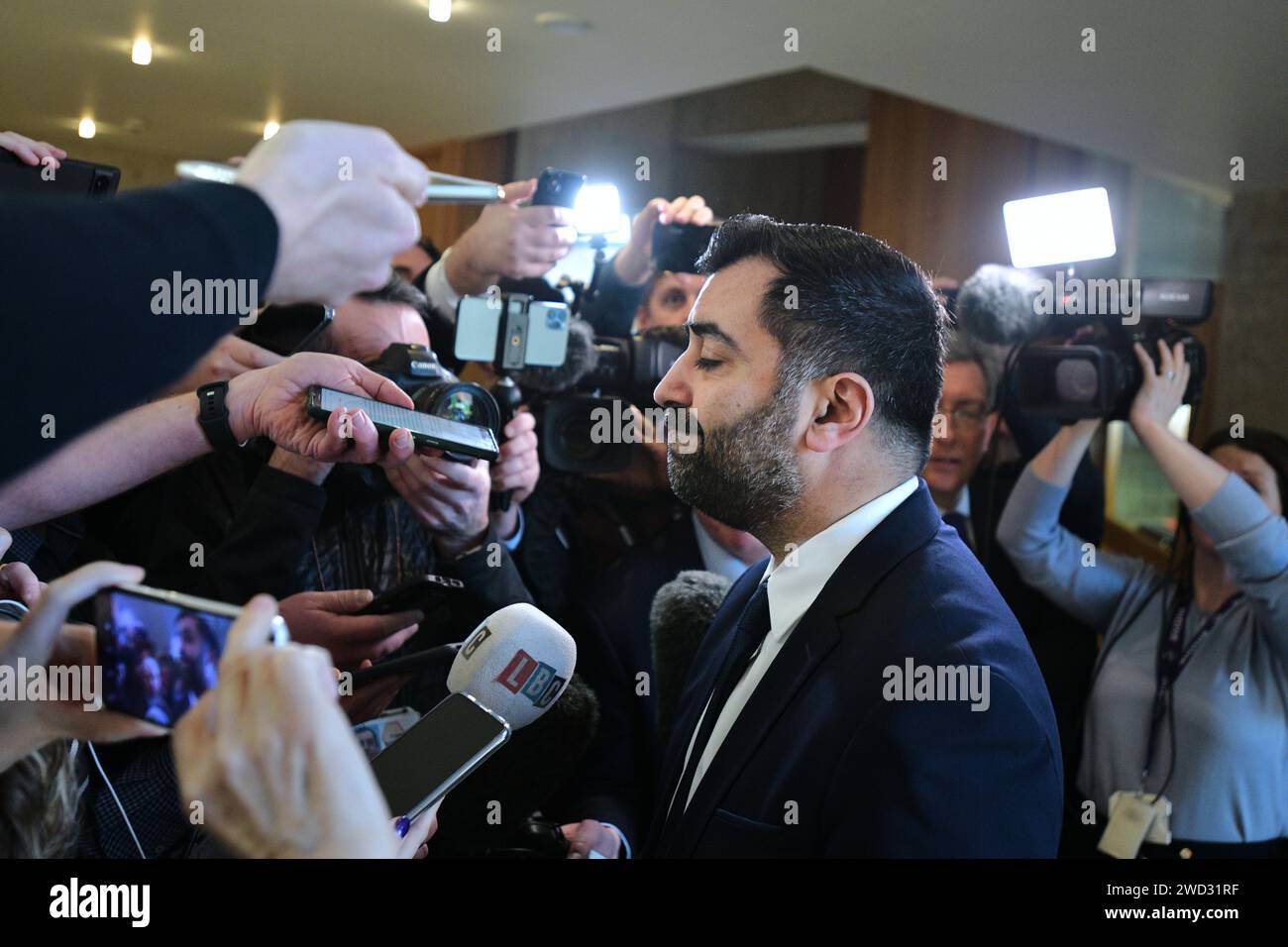 Edinburgh Scotland, UK 18 January 2024. First Minister of Scotland ...