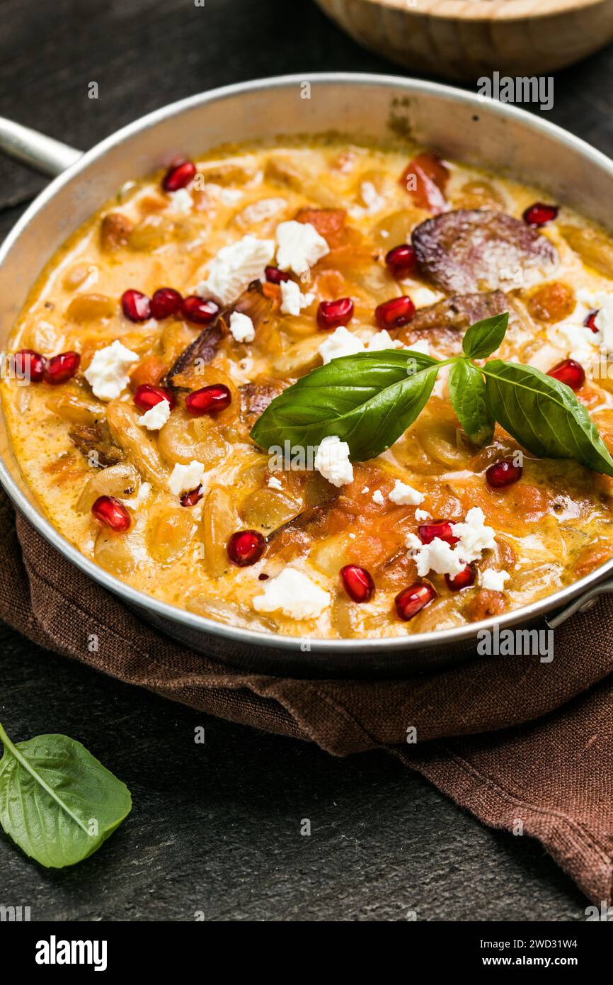 Chili con carne - Vegetable and beans stew in tomato sauce Stock Photo ...