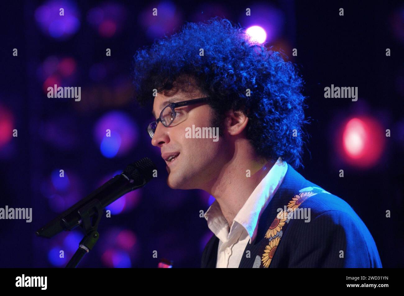 Milan Italy 2005-09-29: Simone Cristicchi, Italian singer,during the ...