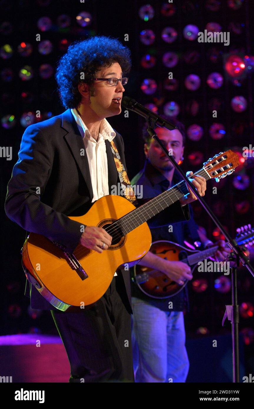 Milan Italy 2005-09-29: Simone Cristicchi, Italian singer,during the ...
