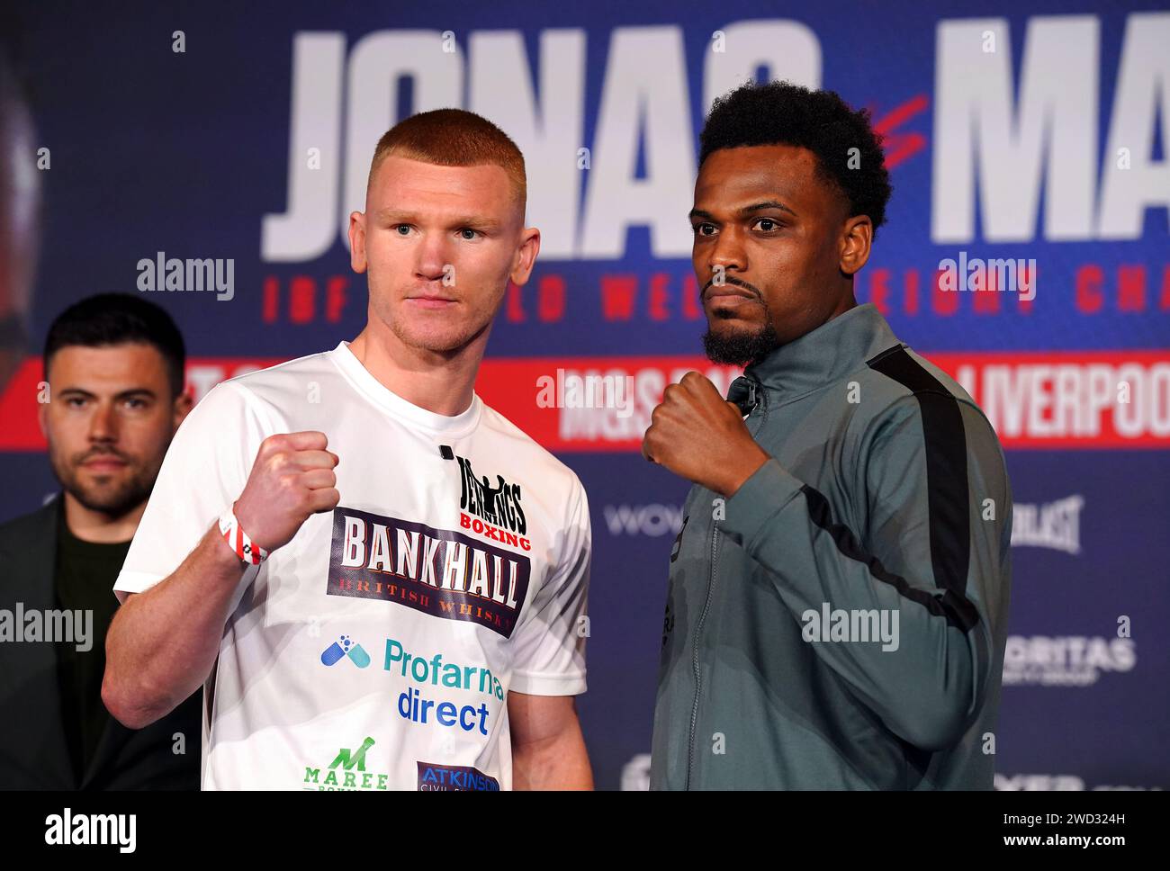 Mark Jeffers and Germaine Brown (right) during a press conference at ...