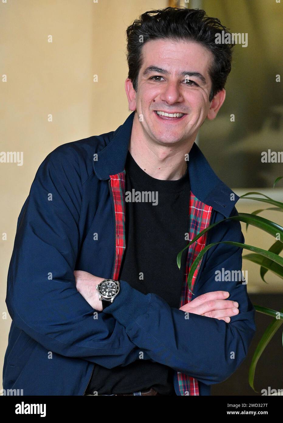 January 18, 2024, Rome, ITALY: Italian actor Francesco Mandelli poses ...