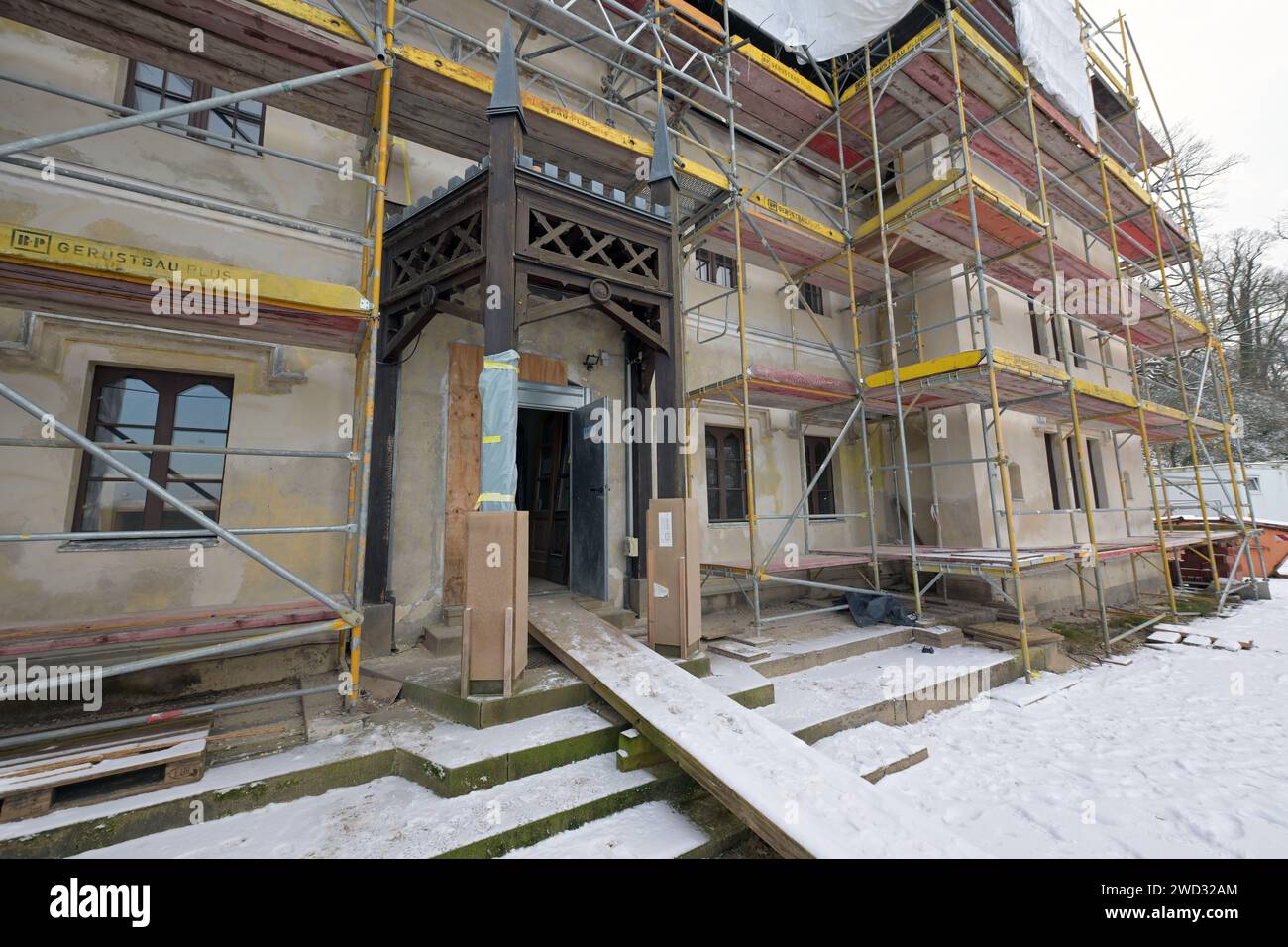 Potsdam, Germany. 18th Jan, 2024. The Little Babelsberg Palace is ...