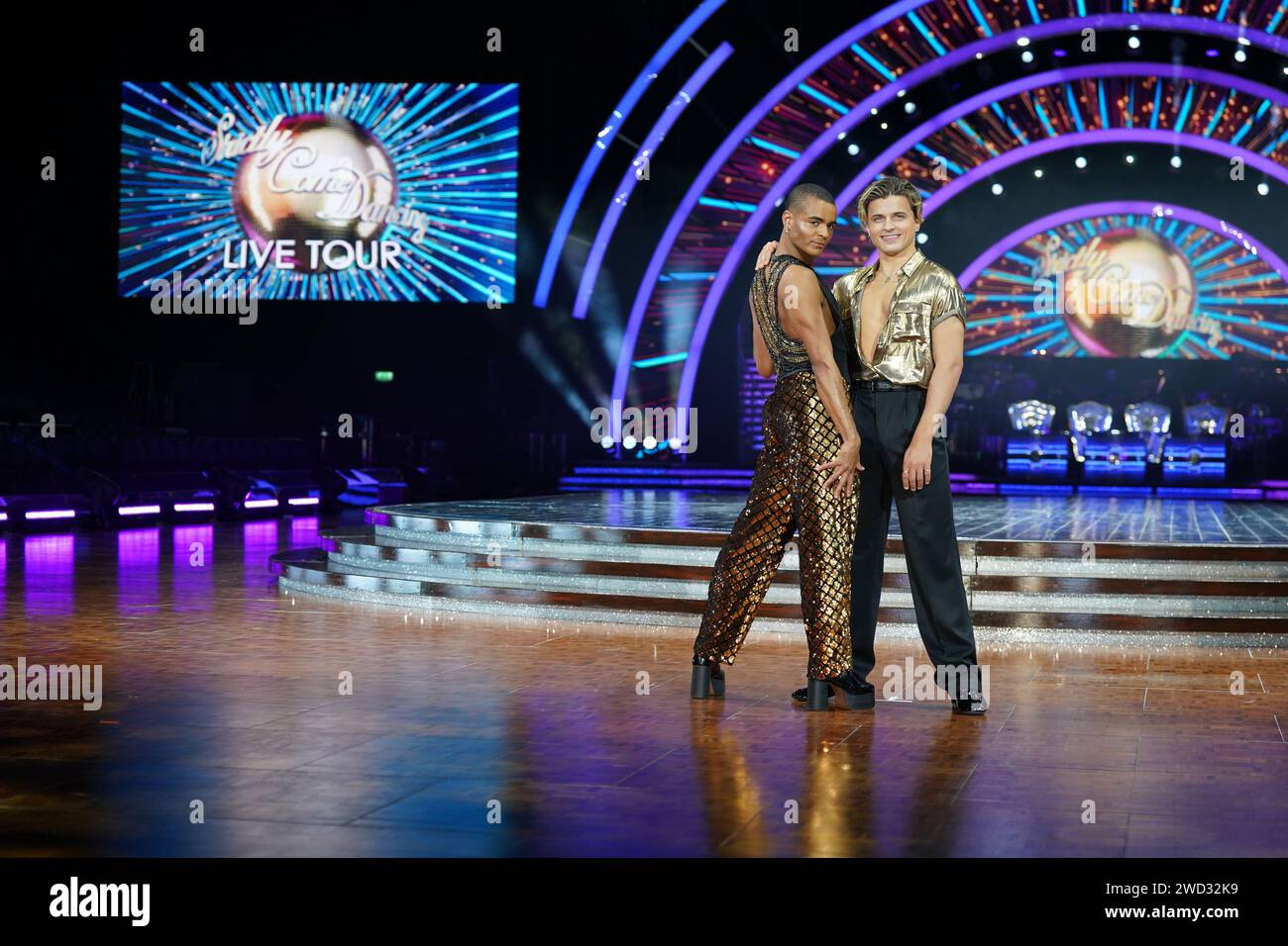 Layton Williams and Nikita Kuzmin during a photocall for the Strictly ...