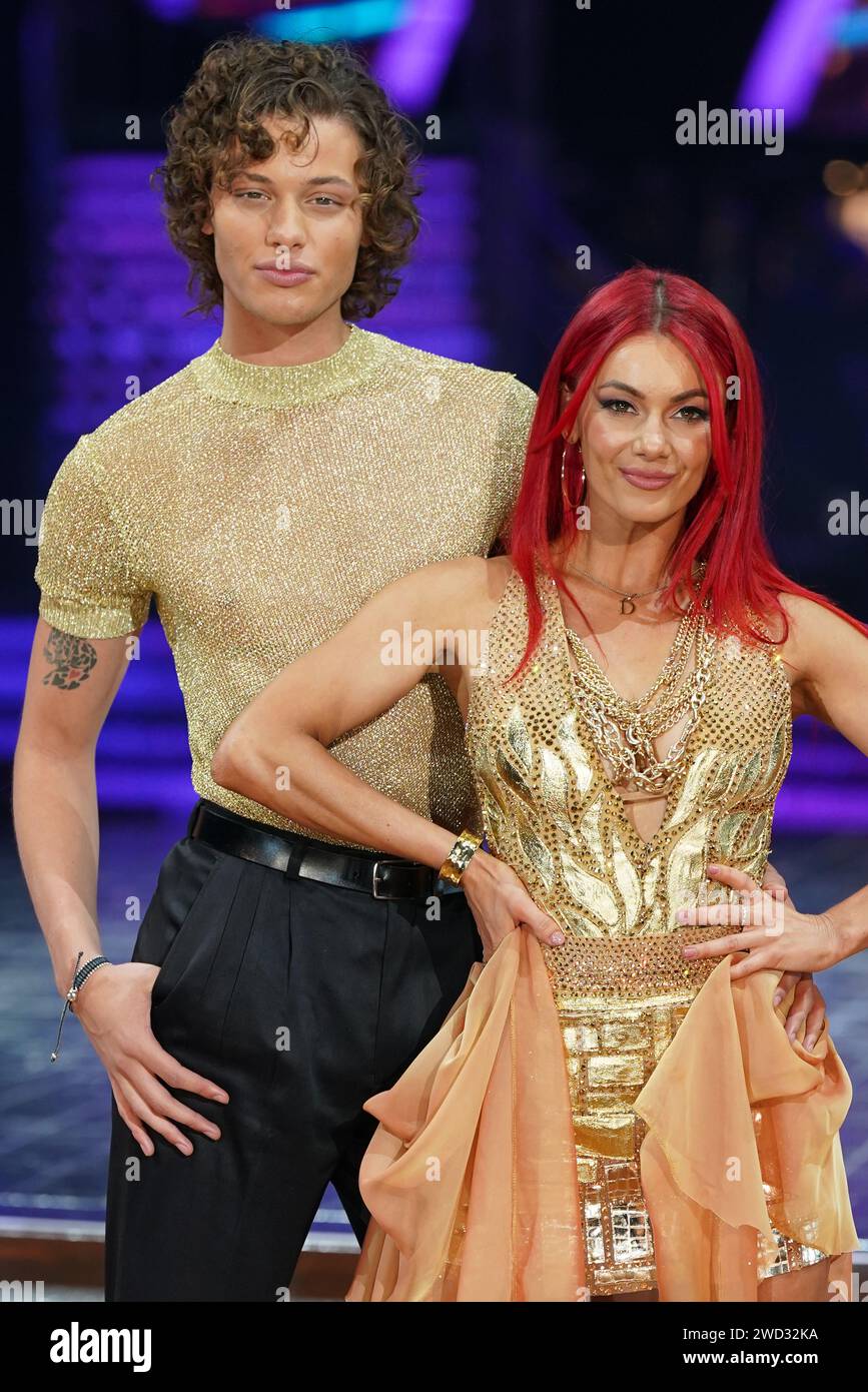 Bobby Brazier and Dianne Buswell during a photocall for the Strictly ...
