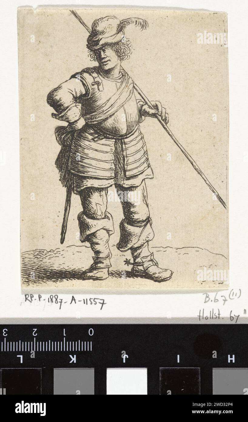 Piekenier, Jan Gillisz. van Vliet, 1635 print Leiden paper etching ...