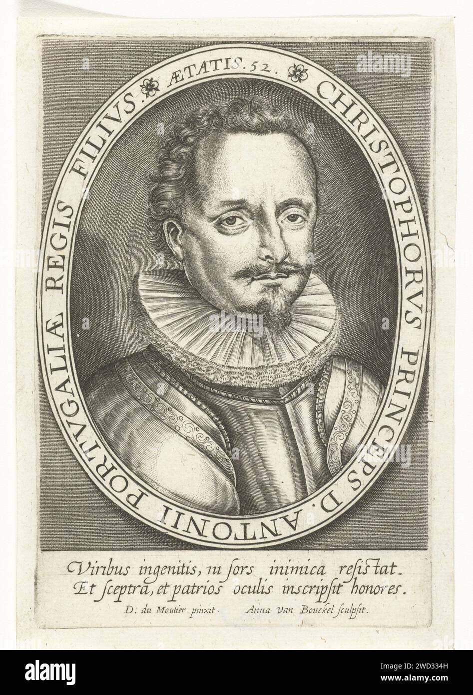 Portrait of Cristóvão de Portugal at the age of 52, Anna van Boeckel ...