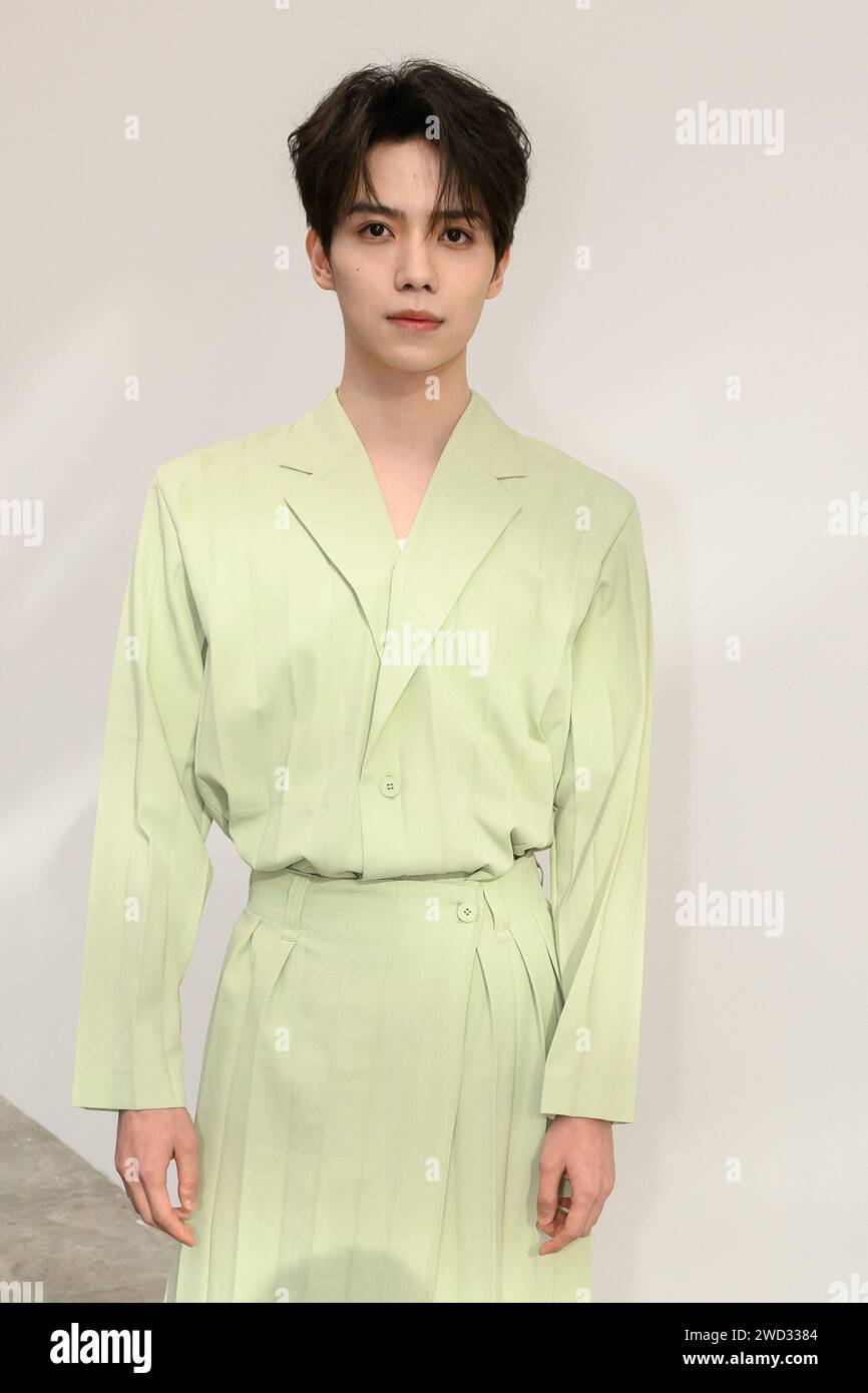 Paris, France. 18th Jan, 2024. Luo Yi Zhou attends the Plisse Issey Miyake detail fashion show ...