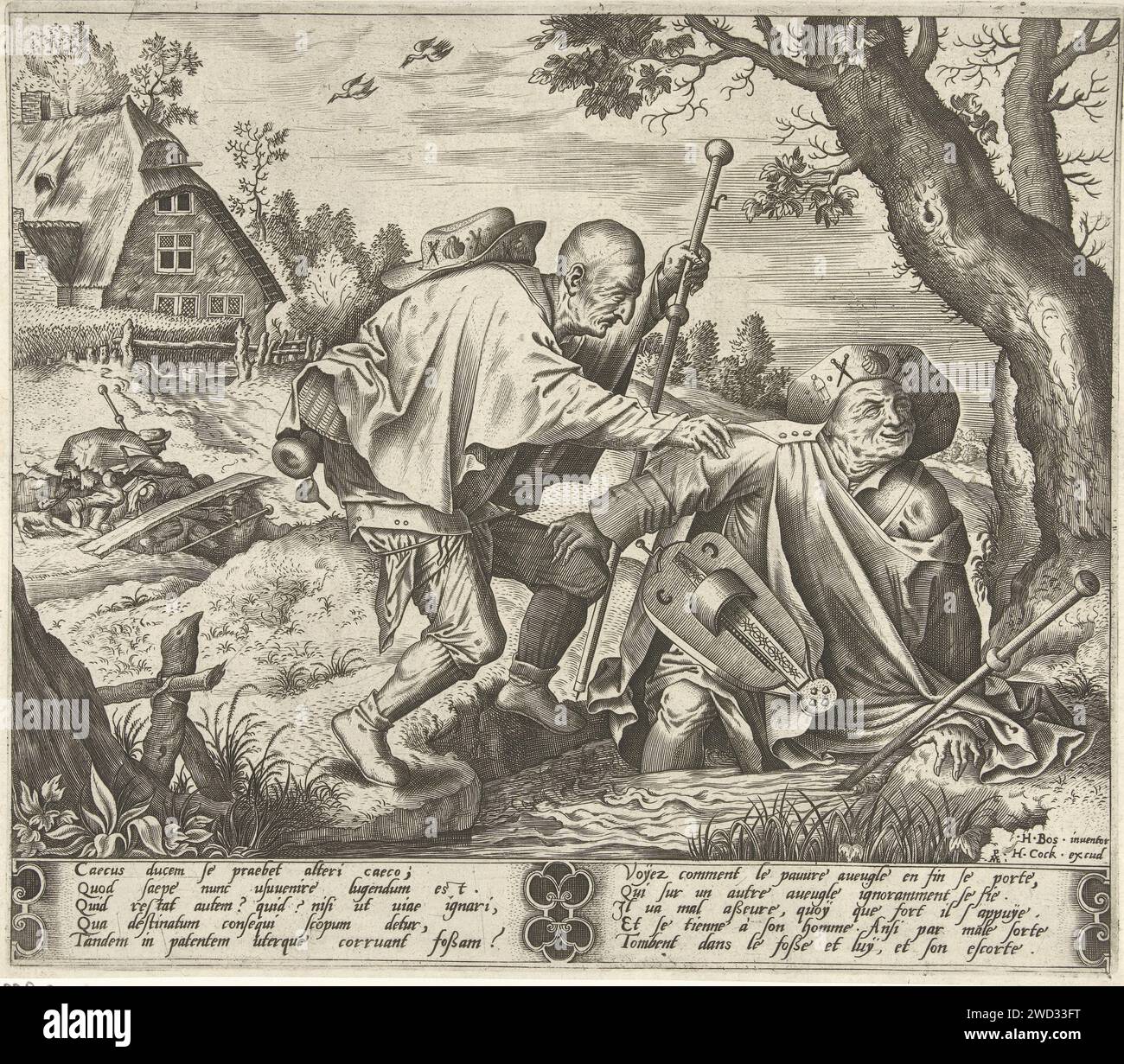 Parable of the two blind people, Pieter van der Heyden, after ...