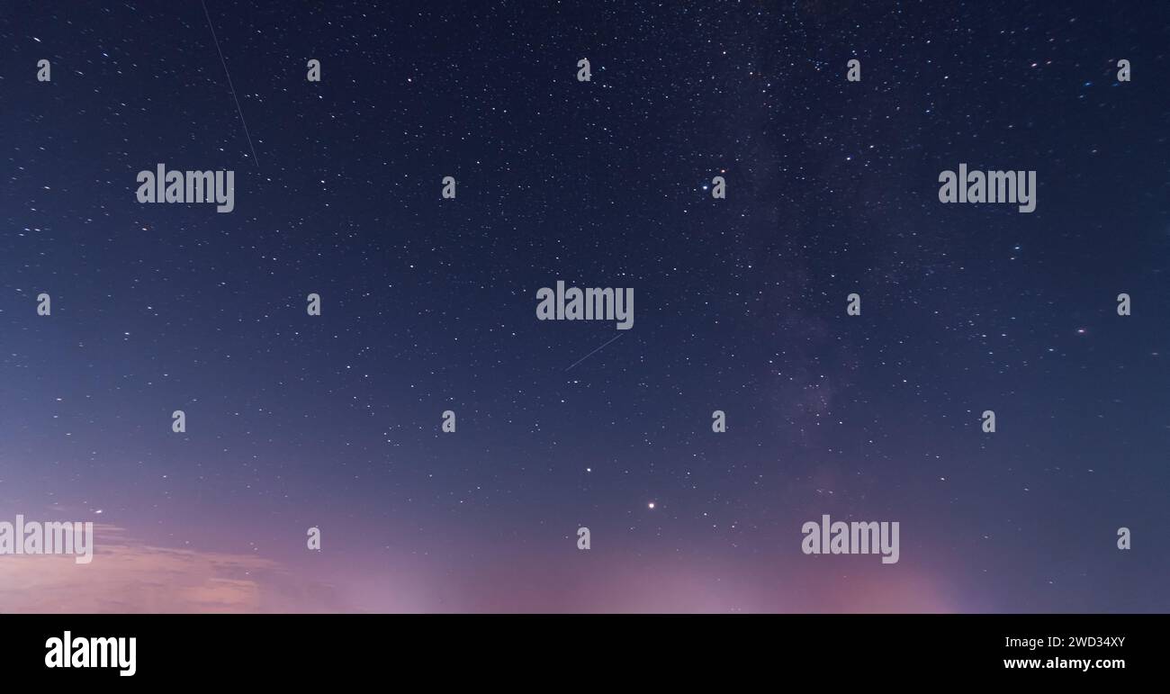 Beautiful starry night sky background Stock Photo - Alamy