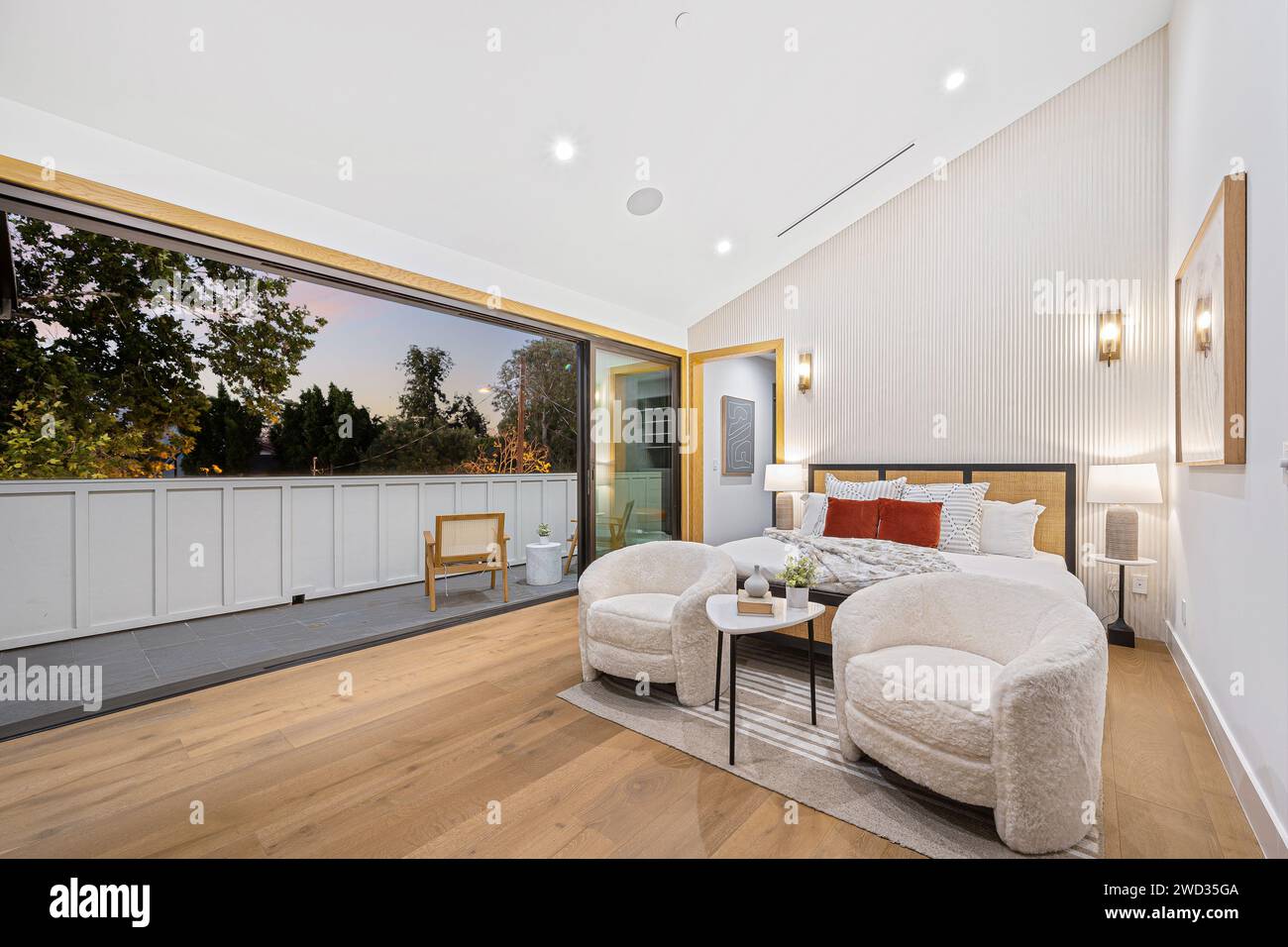 Stylish bedroom setup hi-res stock photography and images - Alamy