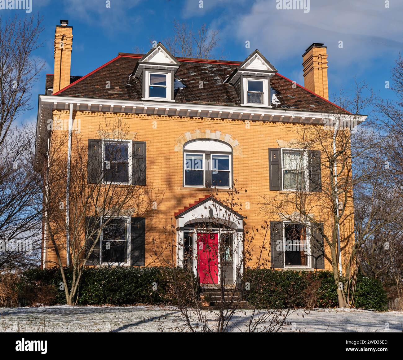 An older brick house in the Point Breeze neighborhood in Pittsburgh ...