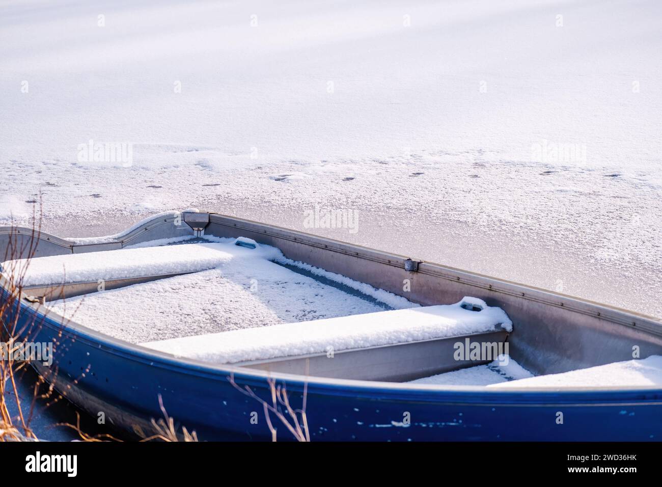 Winter in park, snow fairy tail, cold day Stock Photo - Alamy