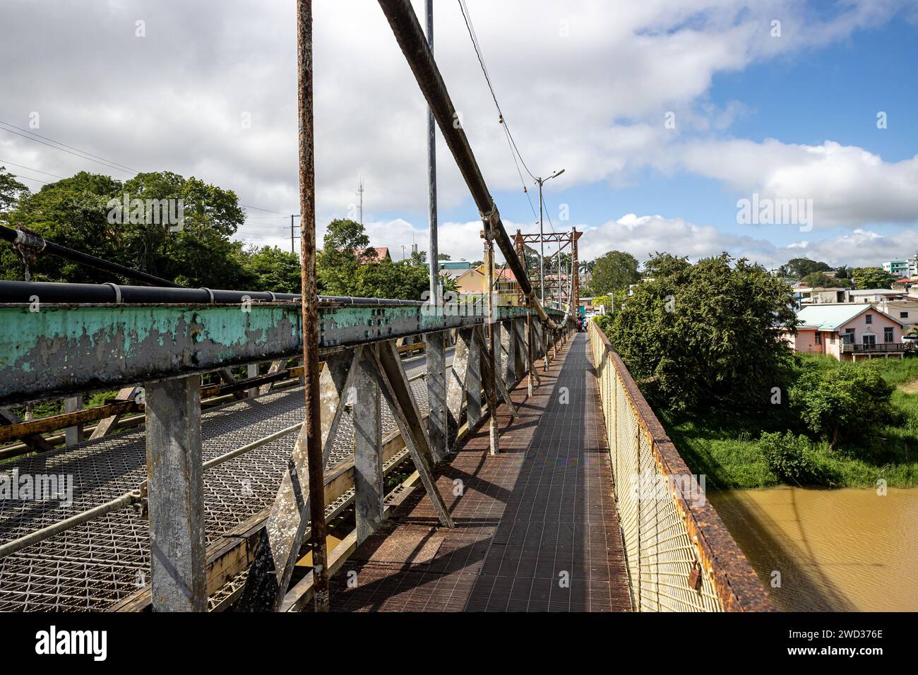 Belize, San Ignacio, Hawkesworth Bridge Stock Photo - Alamy