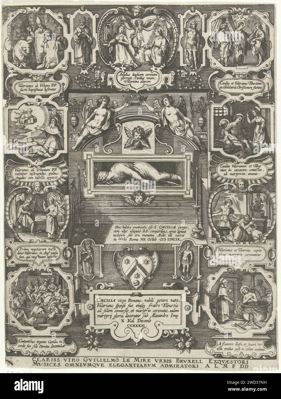 Graftombe Van de H. Cecilia in De Santa Cecilia in Trastevere in Rome ...
