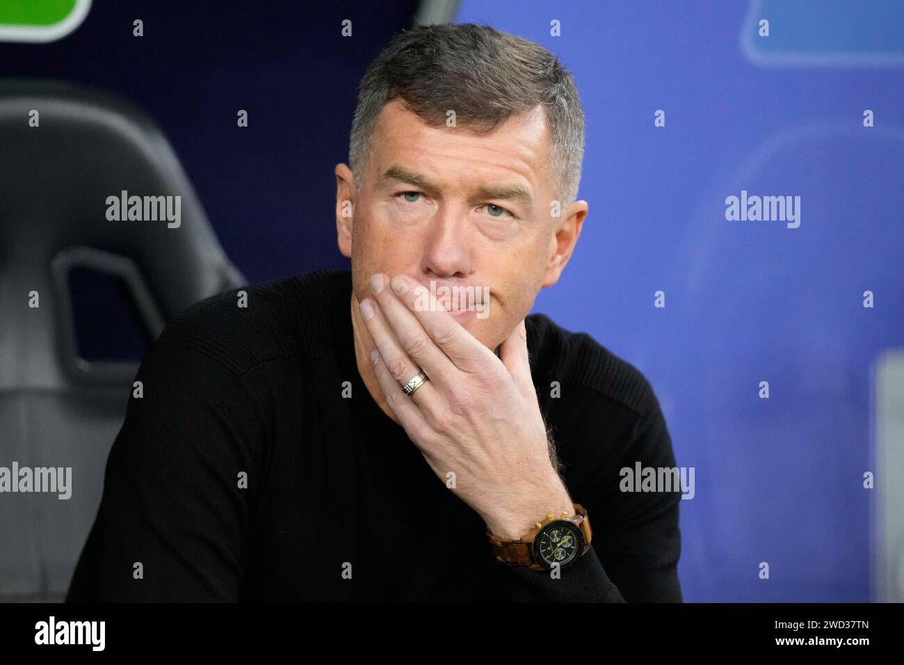 Uzbekistan's head coach Srecko Katanec waits for the start of the Asian ...