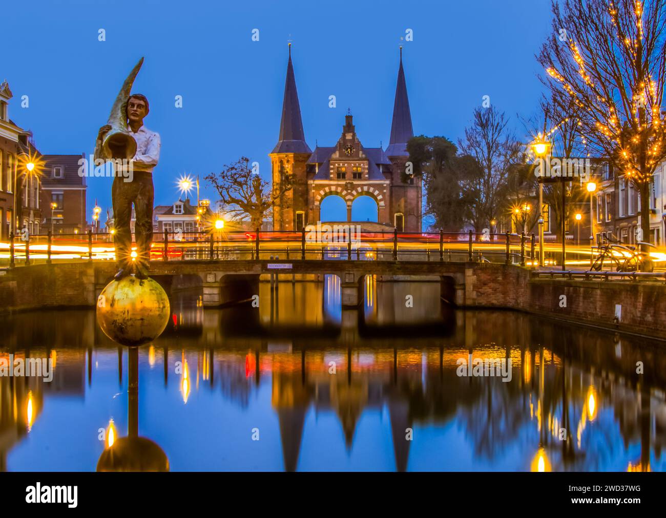 The Water Gate, Waterpoort, in Sneek, Friesland, the Netherlands Stock ...