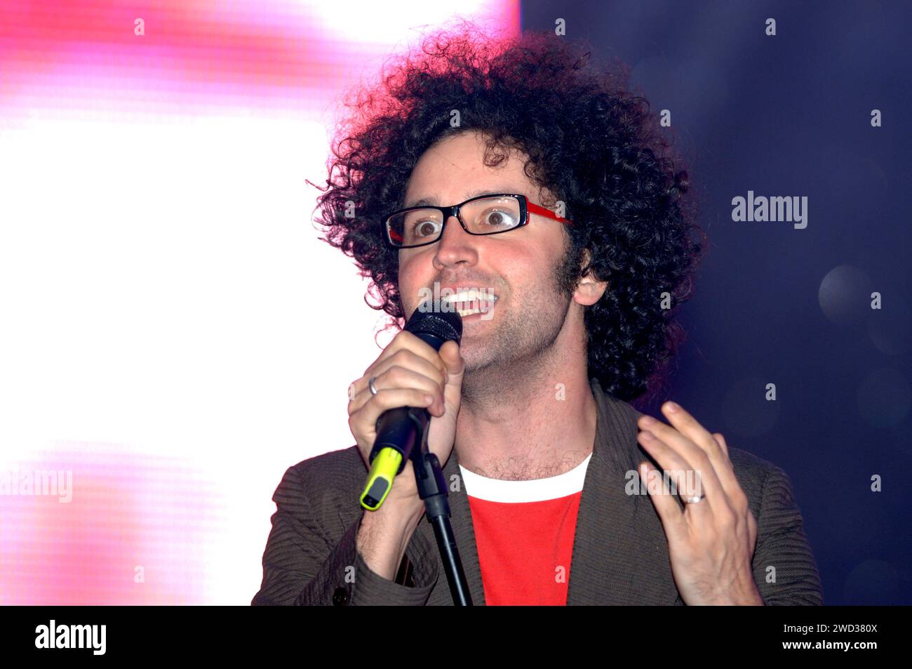 Padova Italy 2006-04-23: Simone Cristicchi, Italian singer, during the ...