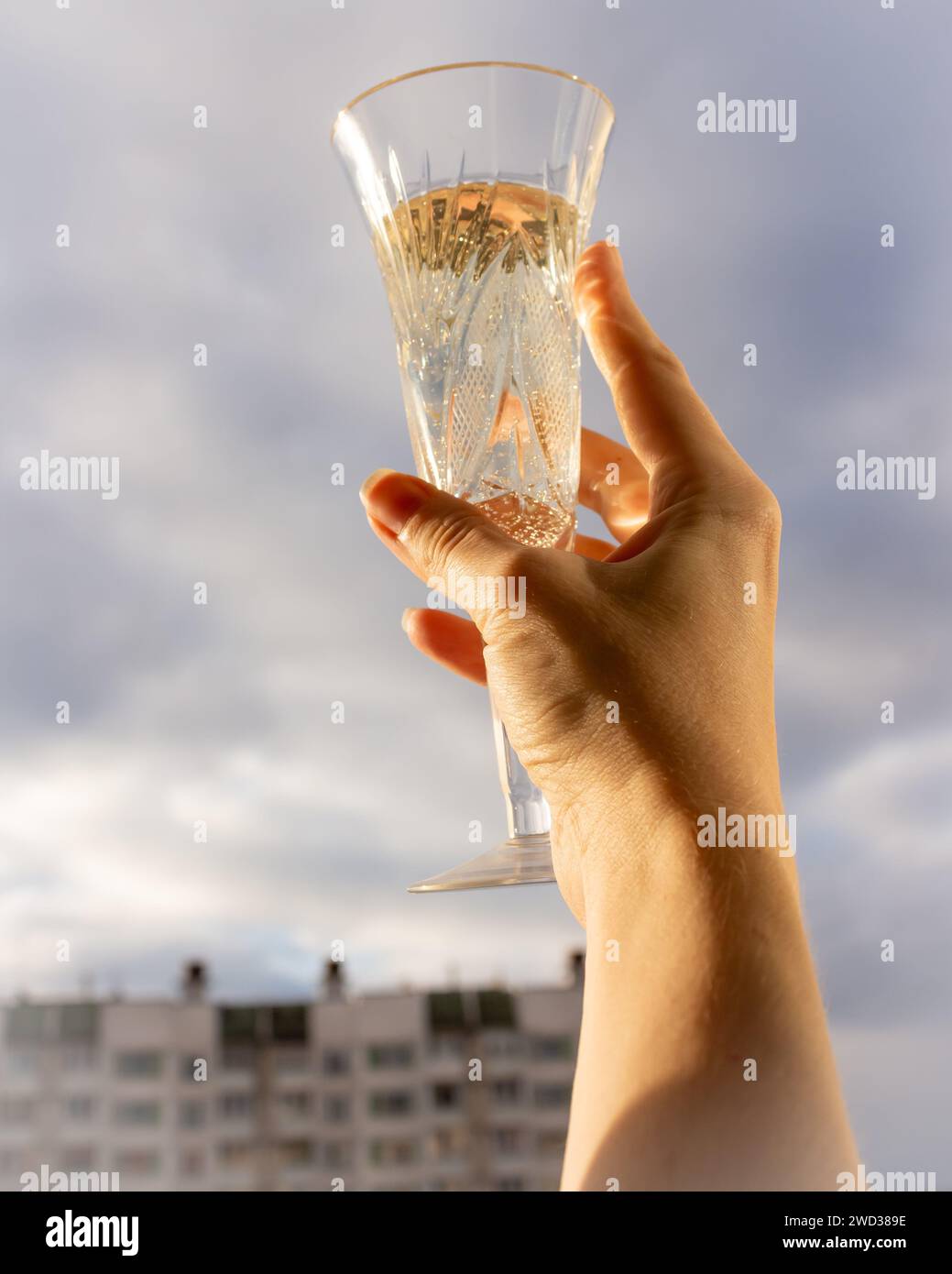 Blue sparkling wine hi-res stock photography and images - Alamy