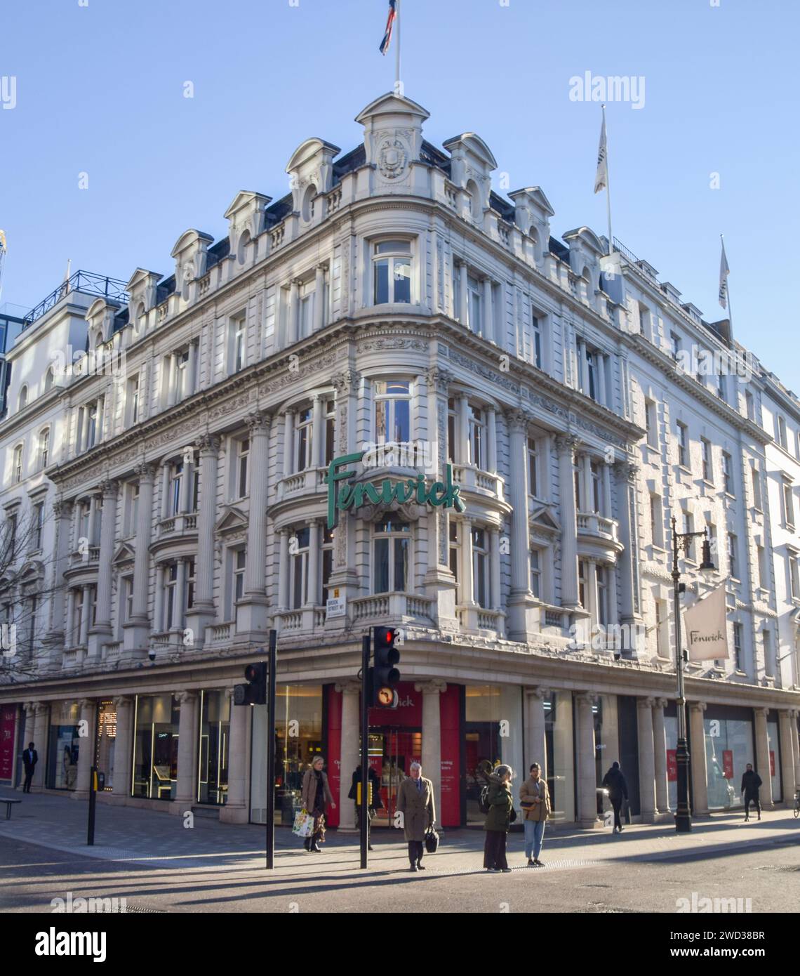 London, England, UK. 18th Jan, 2024. Exterior view of Fenwick in New ...
