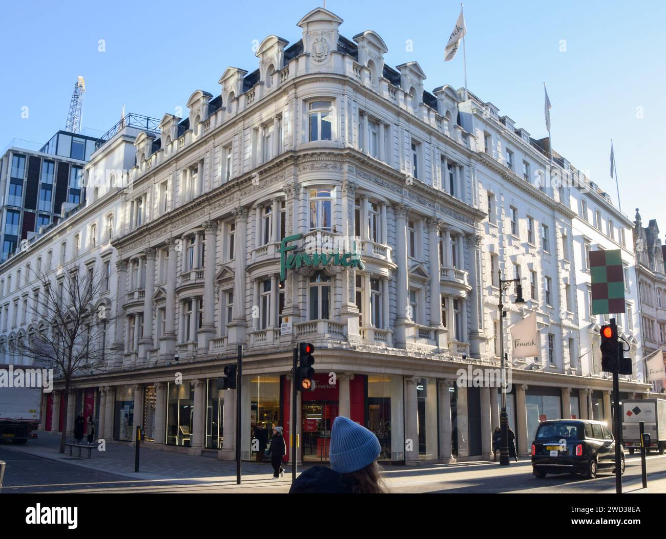 London, England, UK. 18th Jan, 2024. Exterior view of Fenwick in New ...