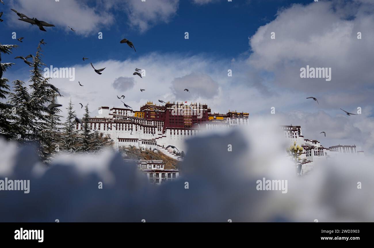 Lhasa, China's Xizang Autonomous Region. 18th Jan, 2024. The Potala ...