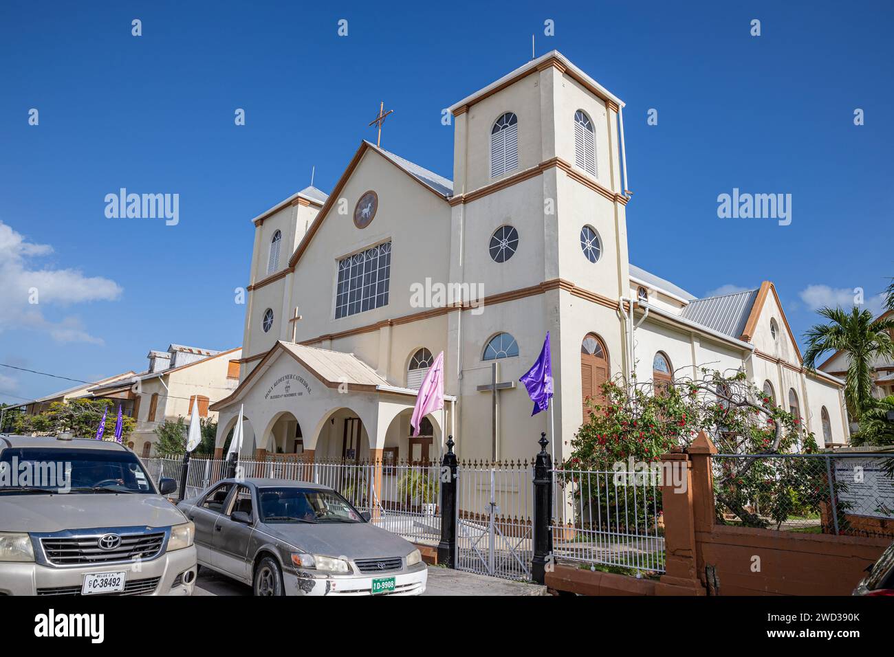 Belize, Belize City, Holy Redeemer Cathedral Stock Photo - Alamy