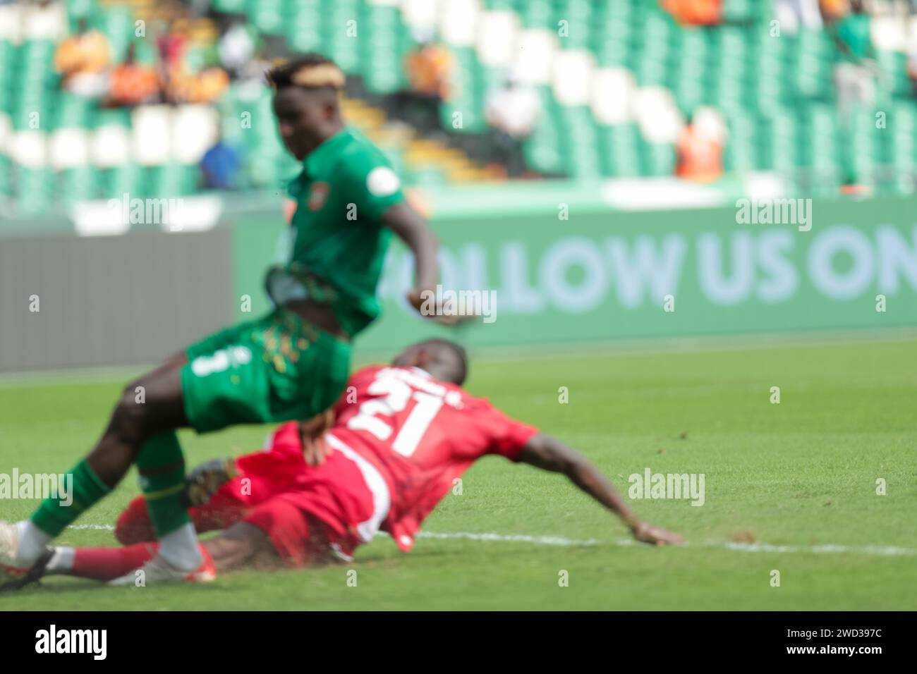 Abidjan, Nigeria. 18 Jan 2024. Equitorial Guinea vs Guinea Bissau ... Abidjan, Nigeria. 18 Jan 2024. Equitorial Guinea vs Guinea Bissau ...