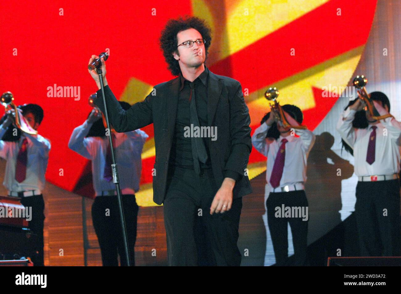Milan Italy 2007-06-15: Simone Cristicchi, Italian singer, during the ...