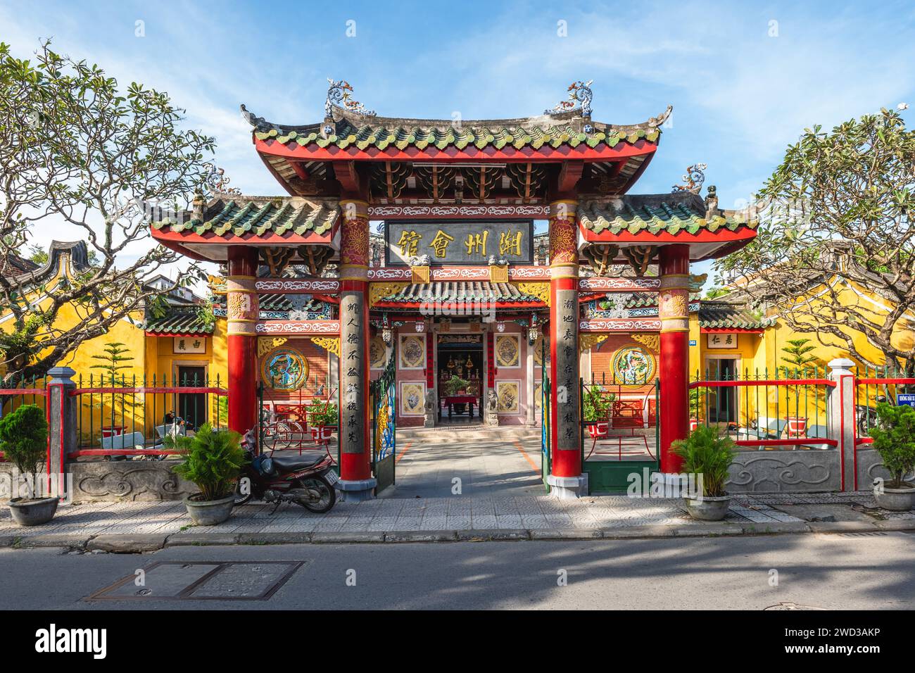 January 14, 2024: Trieu Chau Assembly Hall in Hoi An, Vietnam was built ...