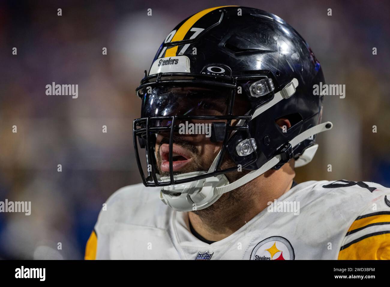 Pittsburgh Steelers defensive tackle Cameron Heyward (97) looks on ...