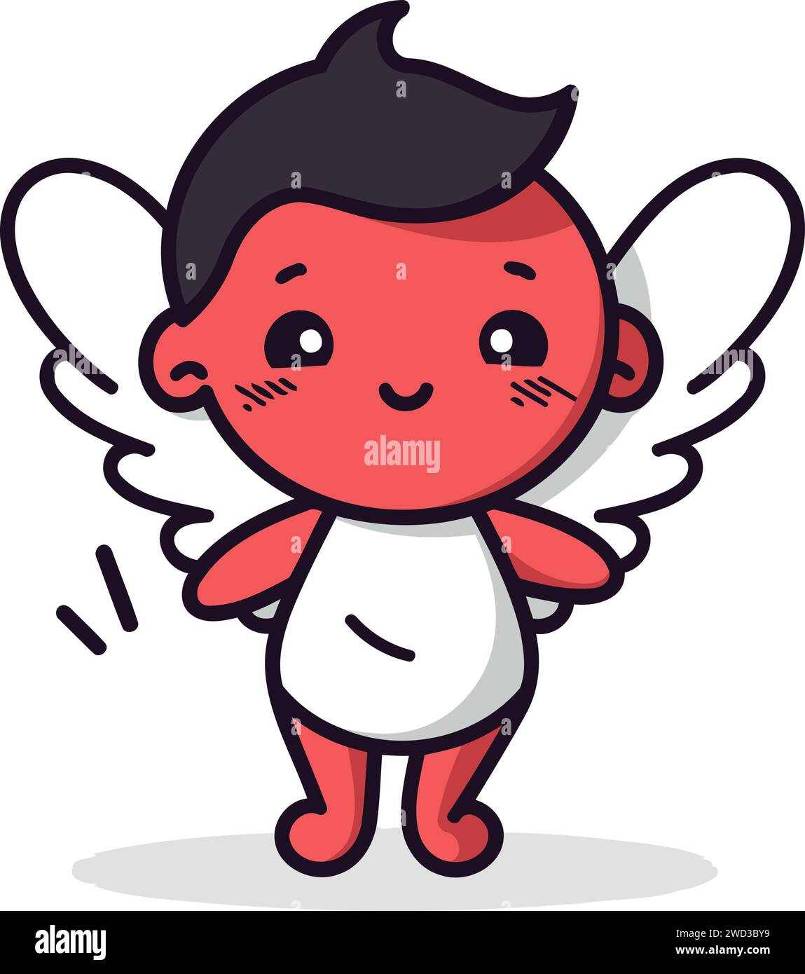Cute Angel Cartoon Character Vector Illustration Cute Angel Character Stock Vector Image And Art