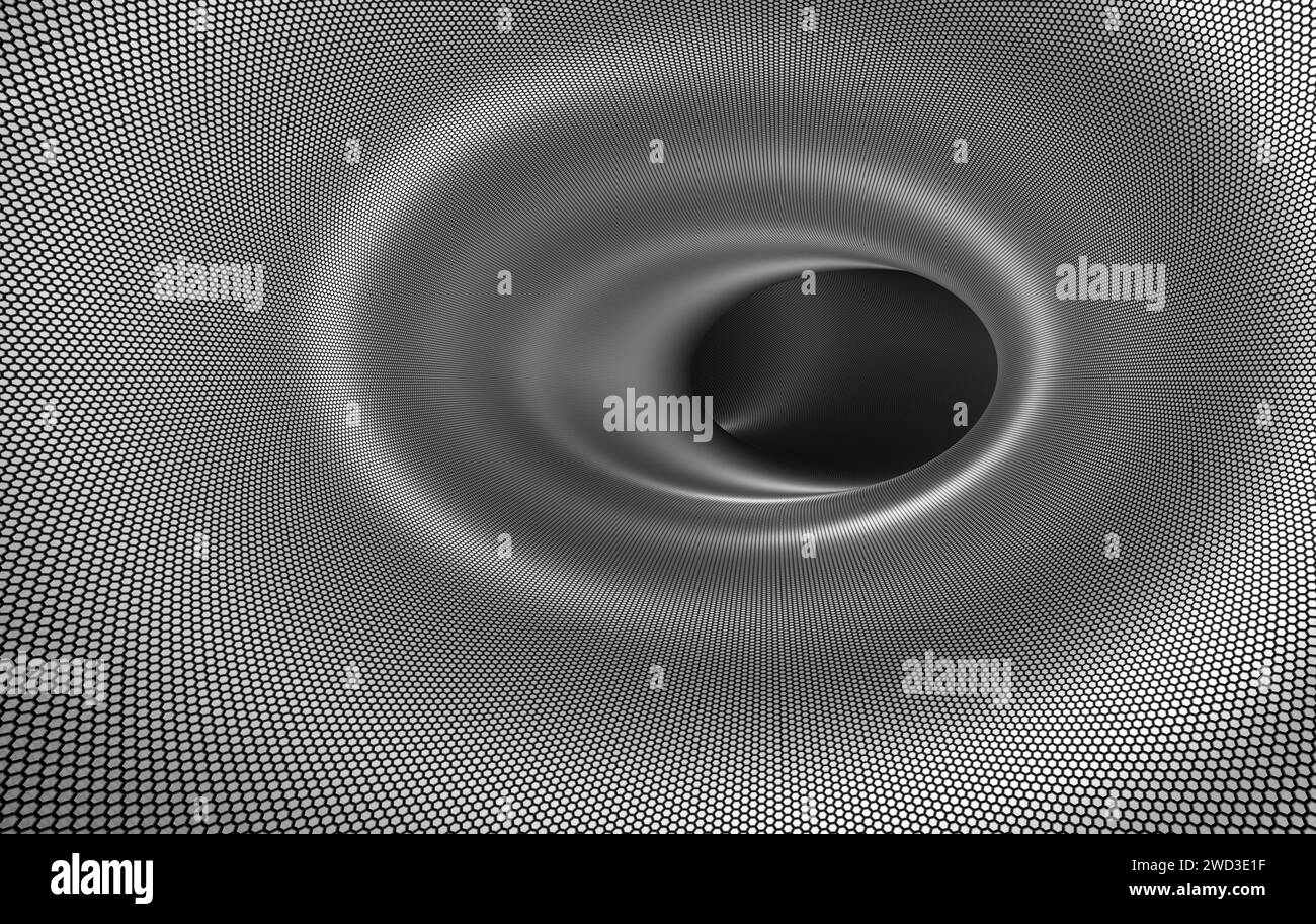 Digital hole, cgi, design Stock Photo - Alamy