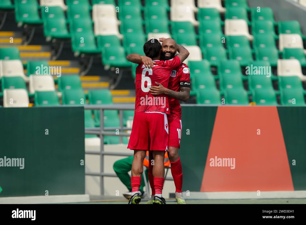 Abidjan, Nigeria. 18 Jan 2024. Equitorial Guinea vs Guinea Bissau ...