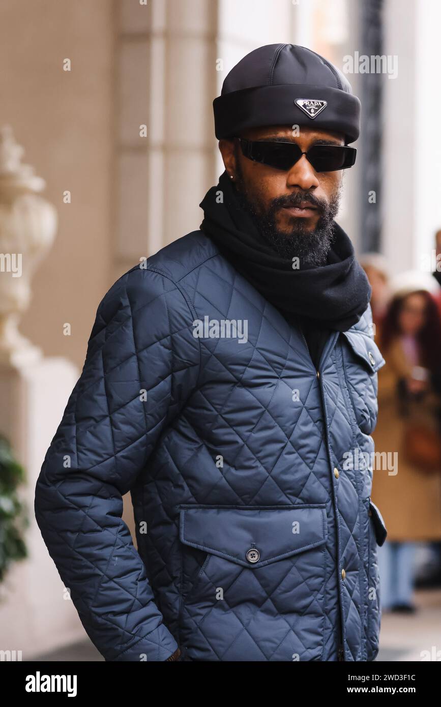 Milan, Italy. 14th Jan, 2024. Lakeith Stanfield is attending the Milan ...