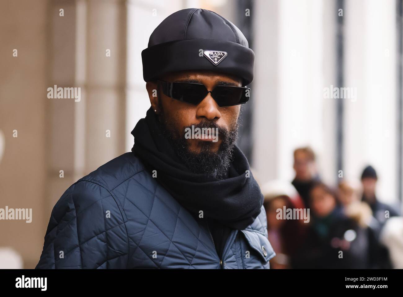 Milan, Italy. 14th Jan, 2024. Lakeith Stanfield is attending the Milan ...