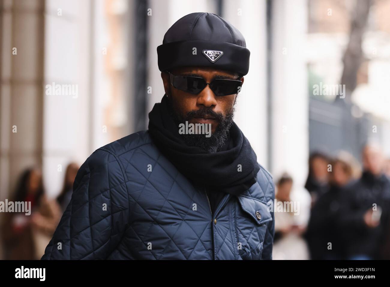 Milan, Italy. 14th Jan, 2024. Lakeith Stanfield is attending the Milan ...