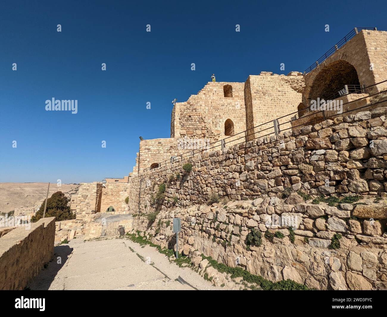 Medieval Crusaders Castle in Al Karak - Jordan, Al Kerak fortrest in ...