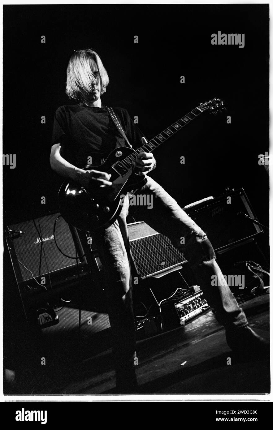 Peter Visser of Dutch rock band Bettie Serveert playing at Cardiff ...