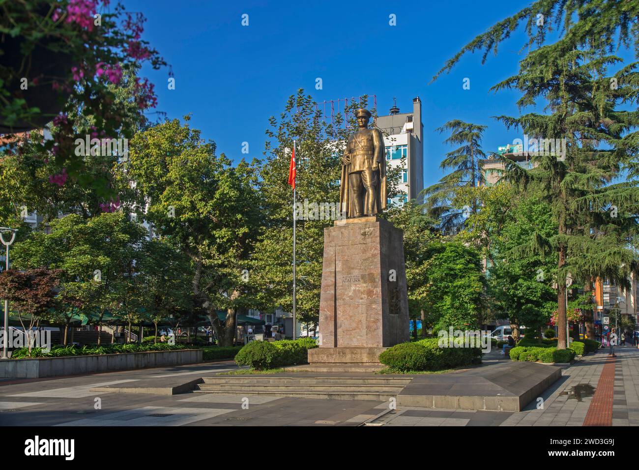 Monument to Mustafa Kemal Ataturk at Trabzon Meydan park in Trabzon ...