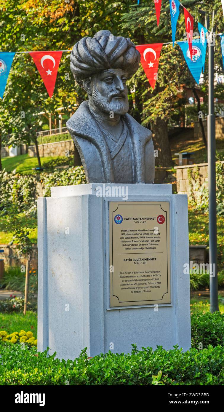 Monument to Faith Sultan Mehmet in Trabzon. Turkey Stock Photo - Alamy