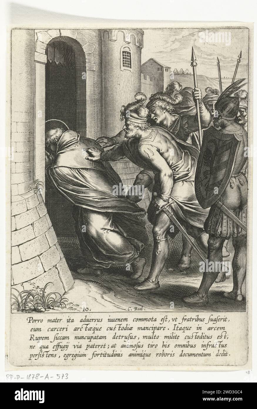 Thomas goes through the gate of prison, Cornelis Boel, After Otto van ...