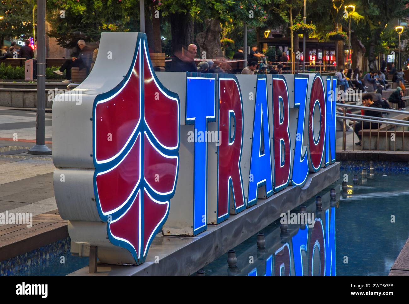 Trabzon city symbol at Meydan park square in Trabzon. Turkey Stock ...