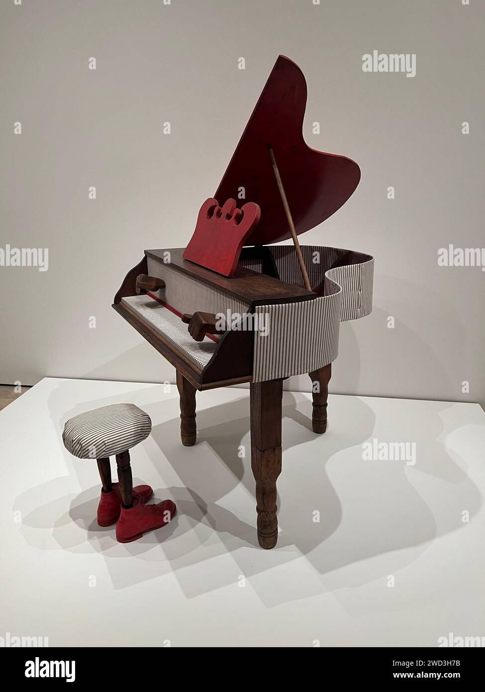 Kate Millett: Piano & Stool, 1965. Wood, paint, fabric and boots ...