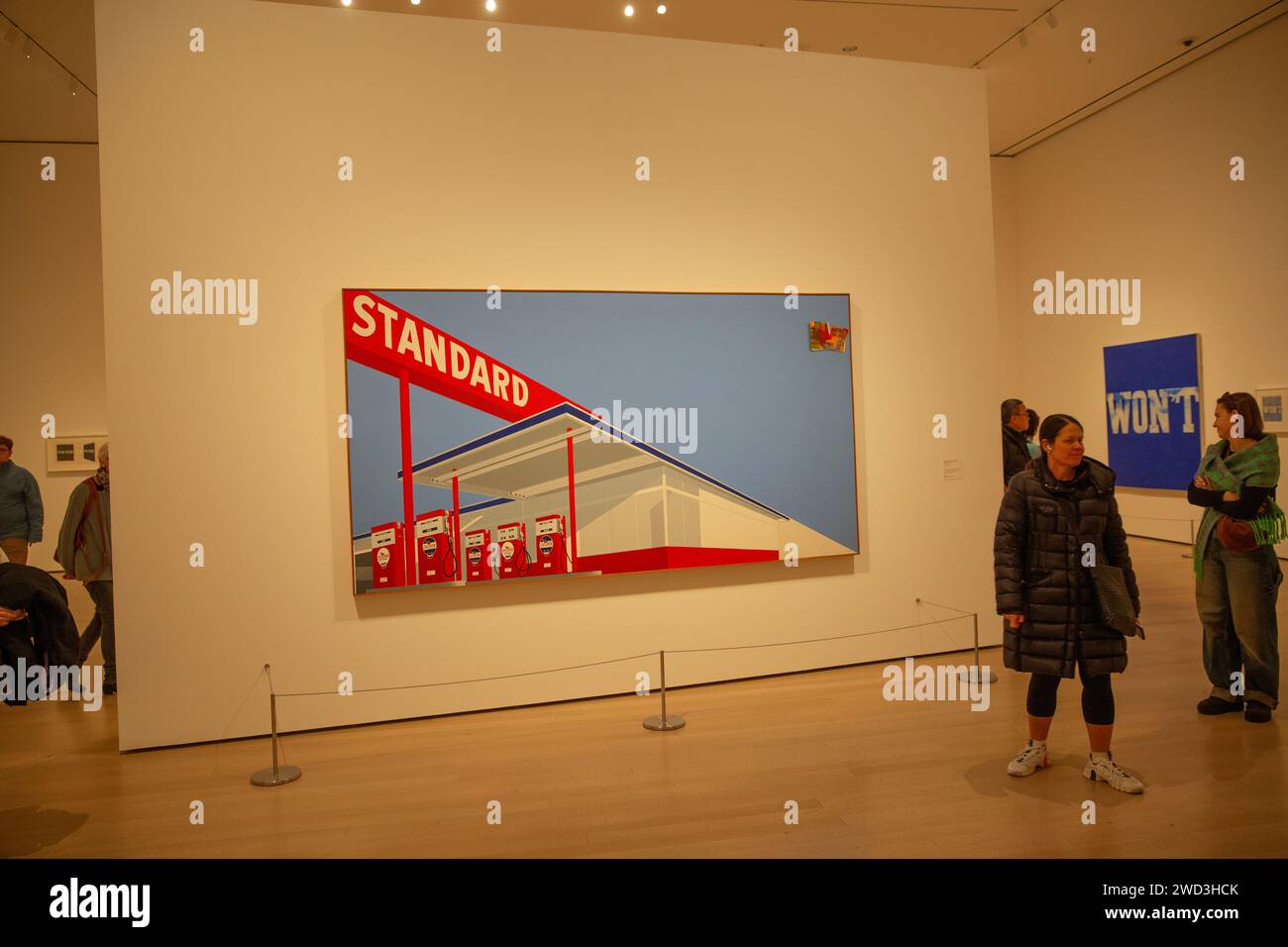 Ed Ruscha exhibition at The Museum of Modern Art, MoMA, in New York ...