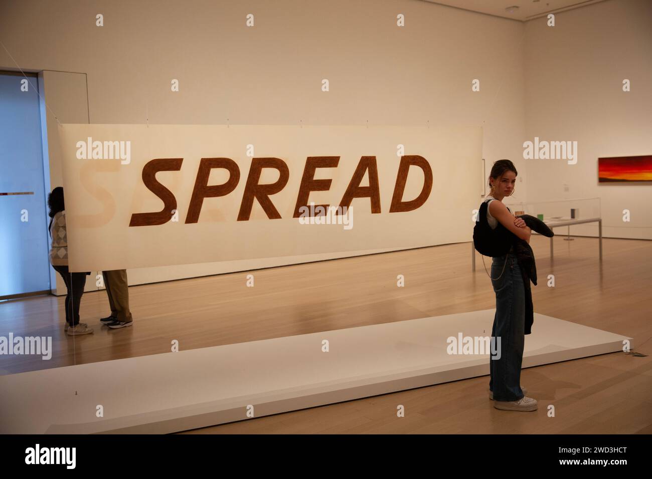 Ed Ruscha exhibition at The Museum of Modern Art, MoMA, in New York ...